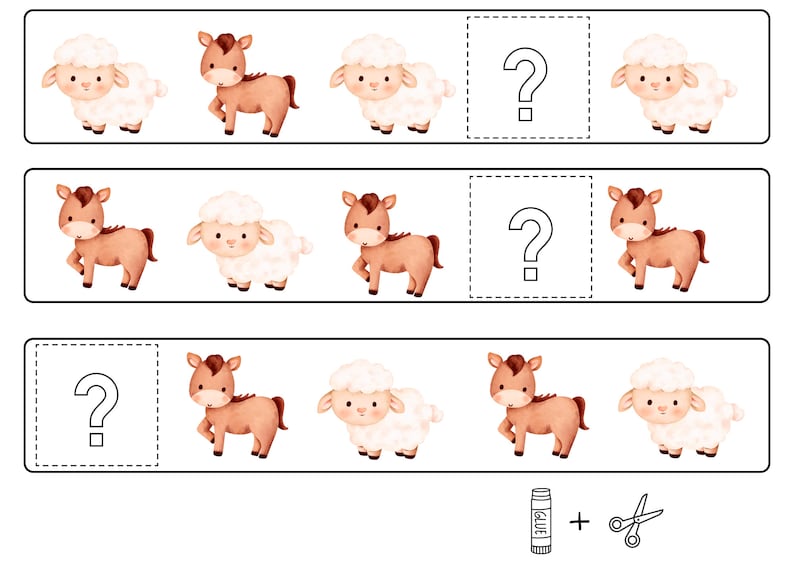 FARM Theme Printable Activities for Kids Scissors Skills Tracing Flash ...