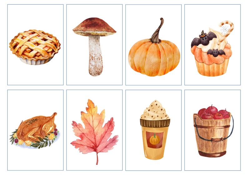 4 SEASONS Sorting Cards for Kids || Flashcards for Children ...