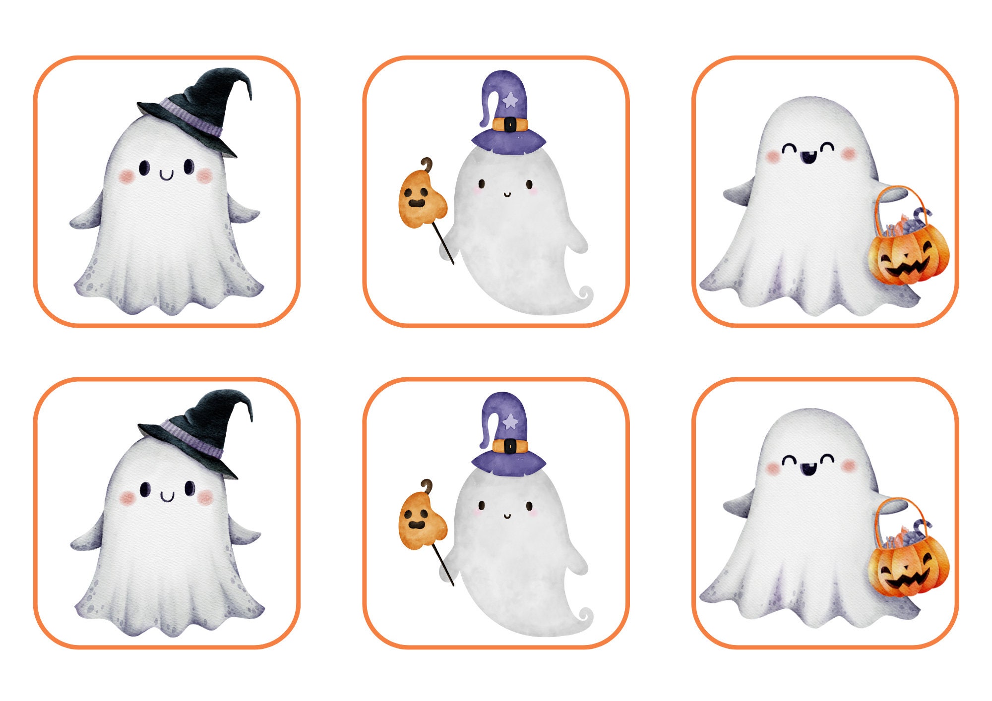 HALLOWEEN Memory Game || Printable Flash Cards || Halloween Flash Cards ...