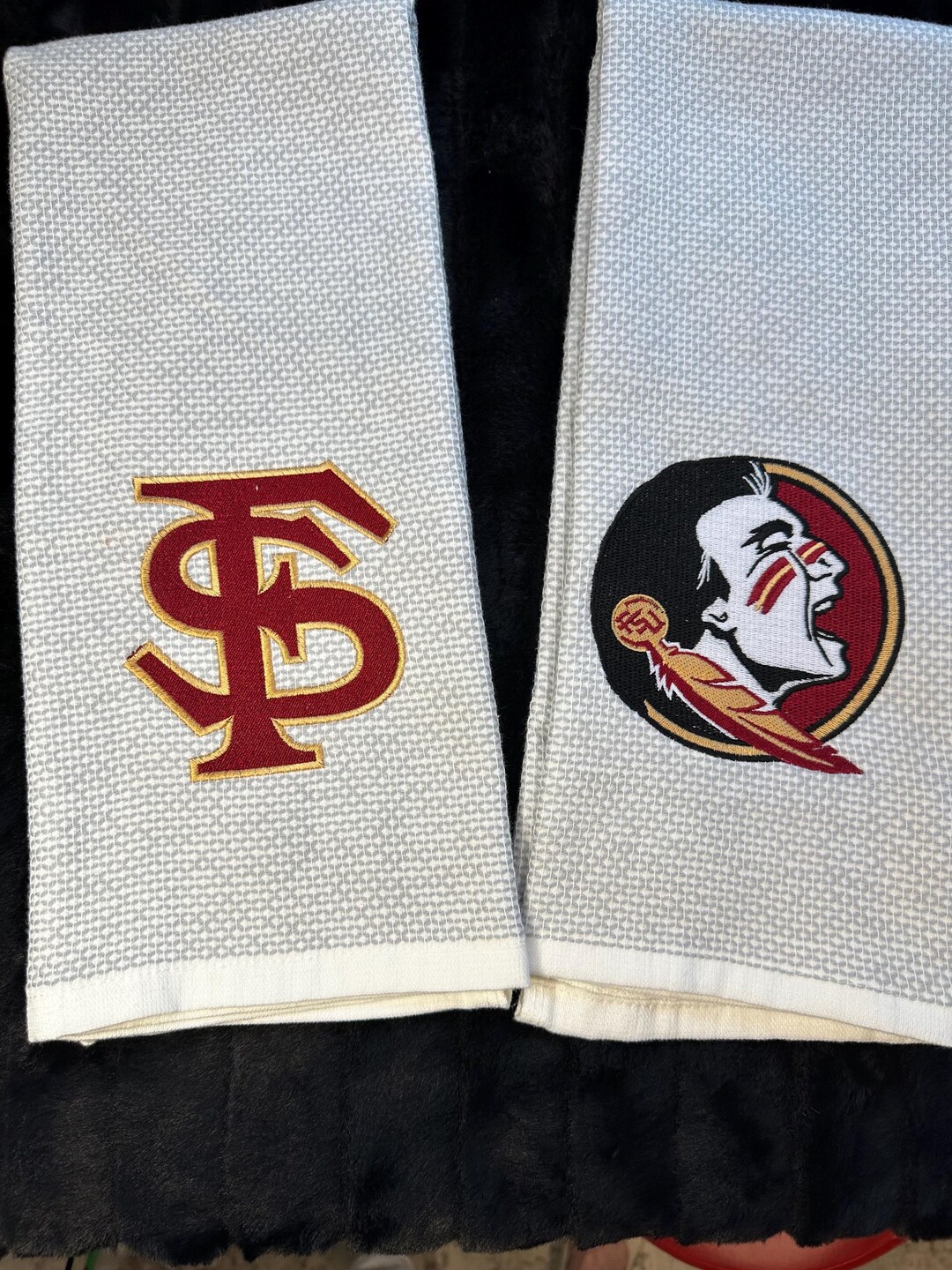 Set of 2 Embroidered Florida State Towels - Etsy