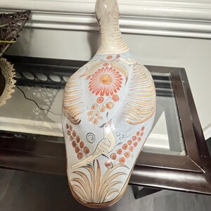 Large Vintage Tonala Mexican Duck Made in Mexico Hand Crafted & Painted ...