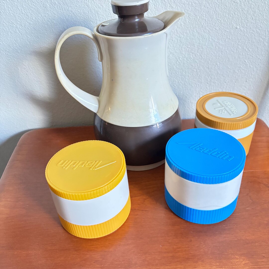 Vintage THERMOS Coffee Butler "ingried" Thermal Carafe With 3 Insulated ...