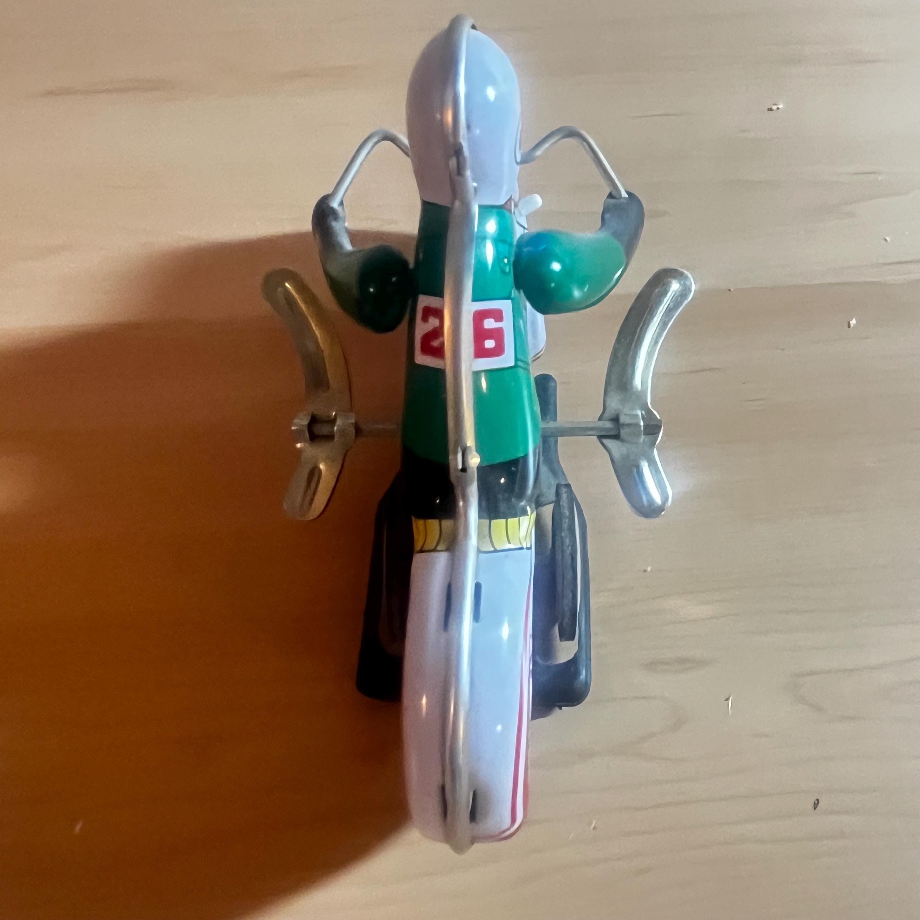 1970s Clockwork Tin Windup Circling MS-702 Toy MOTORCYCLE, China ...