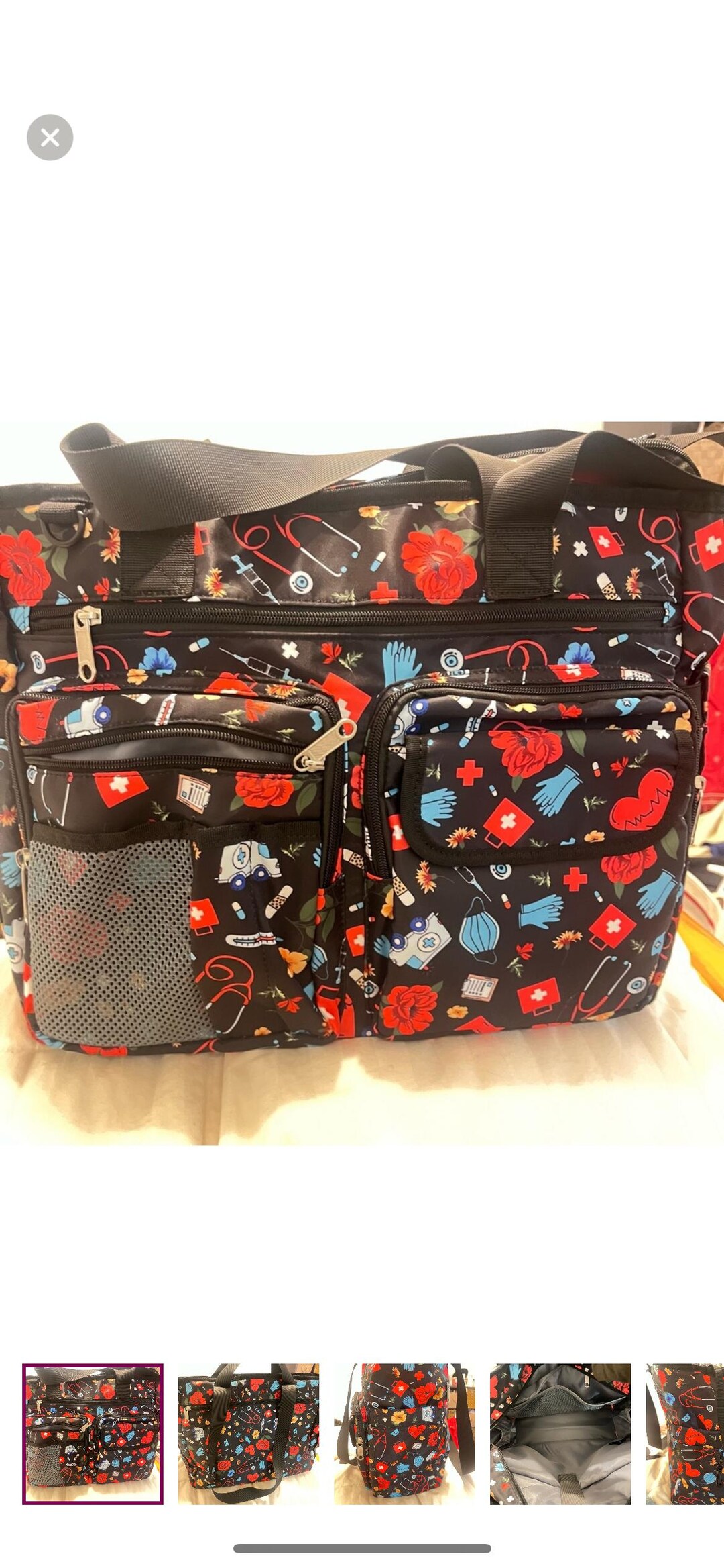 New Trauma Queen Large Utility Caddy Tote Bag, Large Nurse Organizer ...