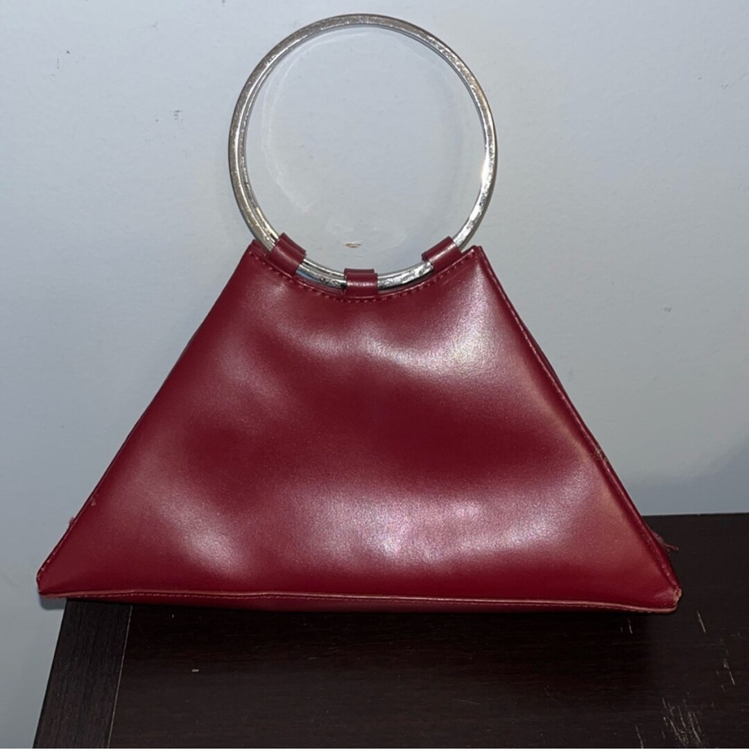 Vintage Wilson’s Leather Geometric Handbag - Etsy