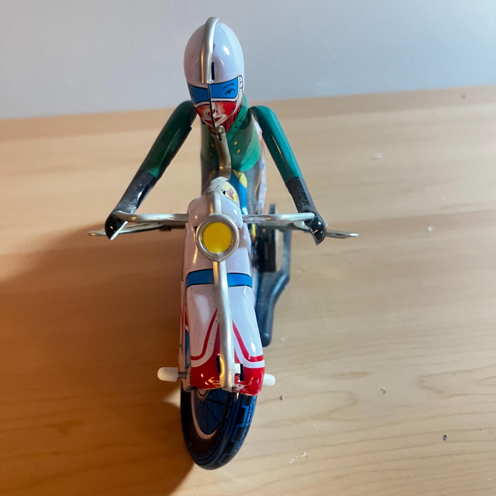 1970s Clockwork Tin Windup Circling MS-702 Toy MOTORCYCLE, China ...