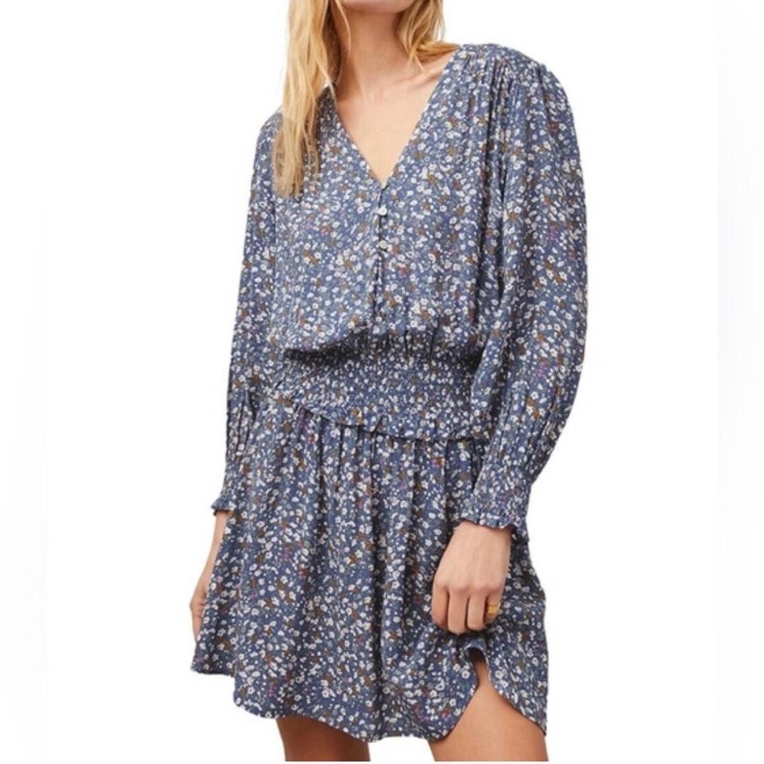 New, Rails Zana Blue Ditsy Floral Dress Size Medium - Etsy