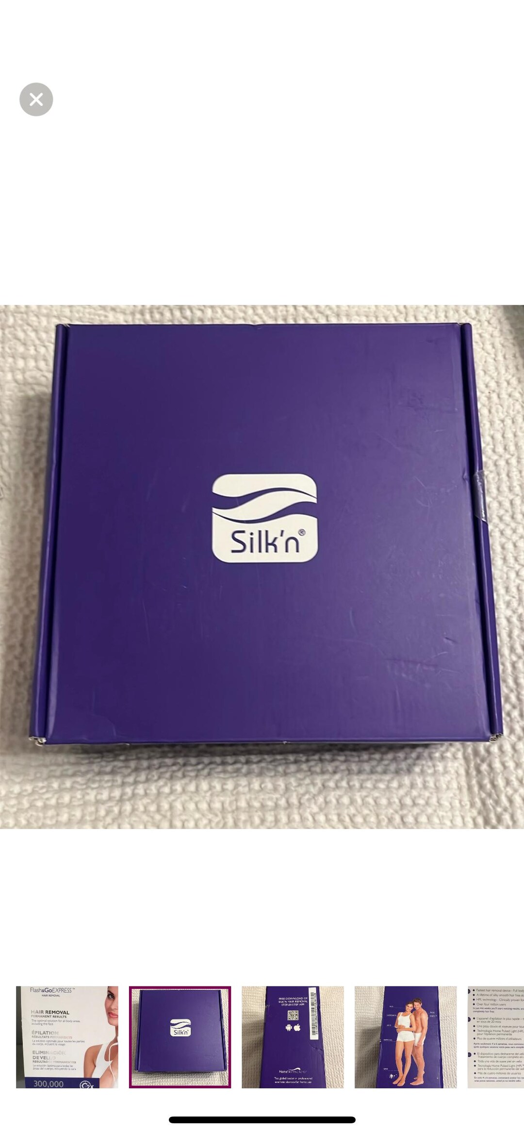 Laser Hair Removal Kit Silk'n Flash & Go Express Permanent Hair Removal ...