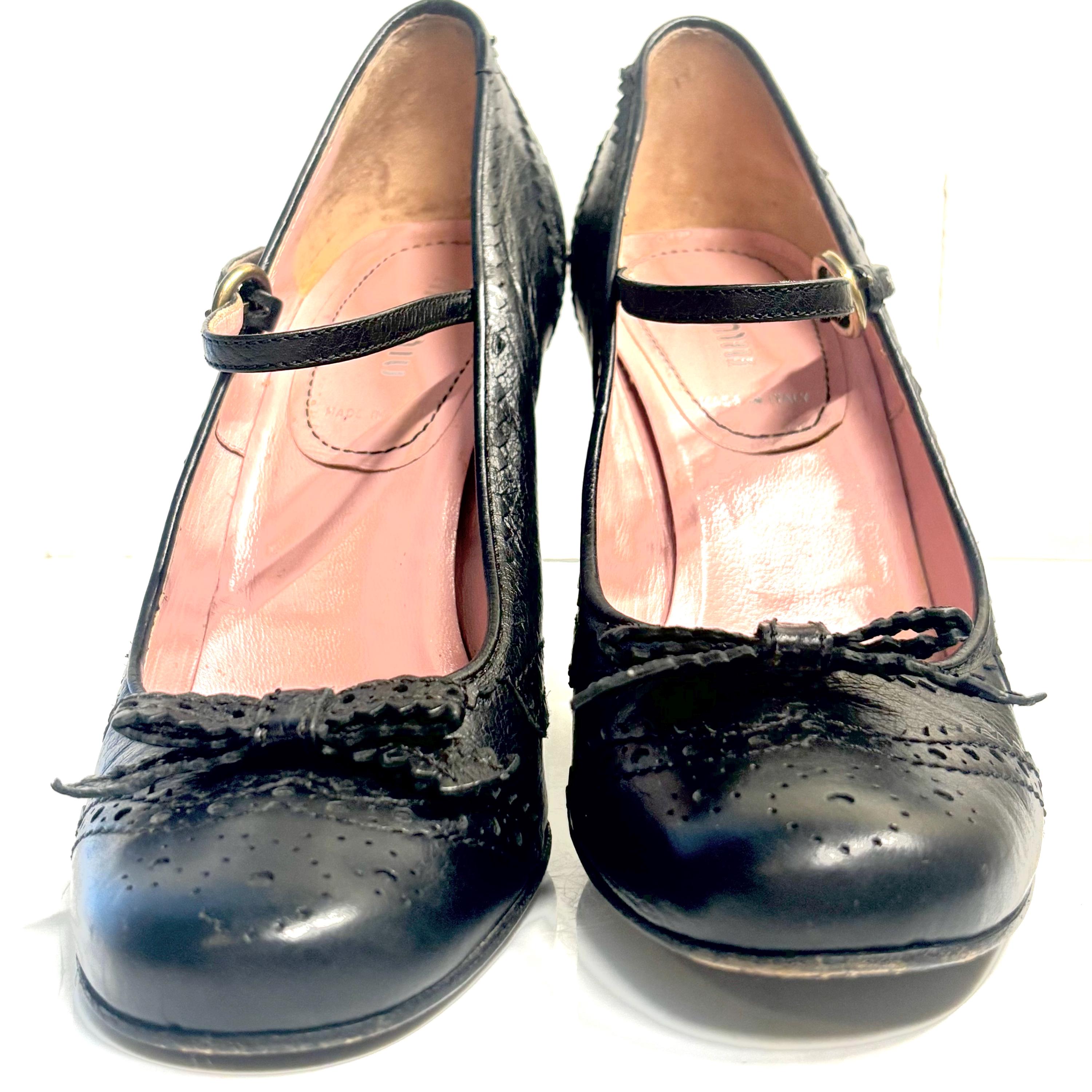 Vintage Mui Mui Mary Jane Heels Size 37 - Etsy