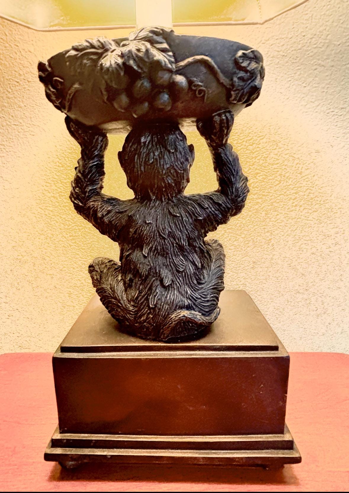 Rare Vintage Bombay Monkey Table Lamp - Etsy