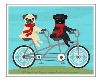 Dog Bicycle Wall Art | Etsy