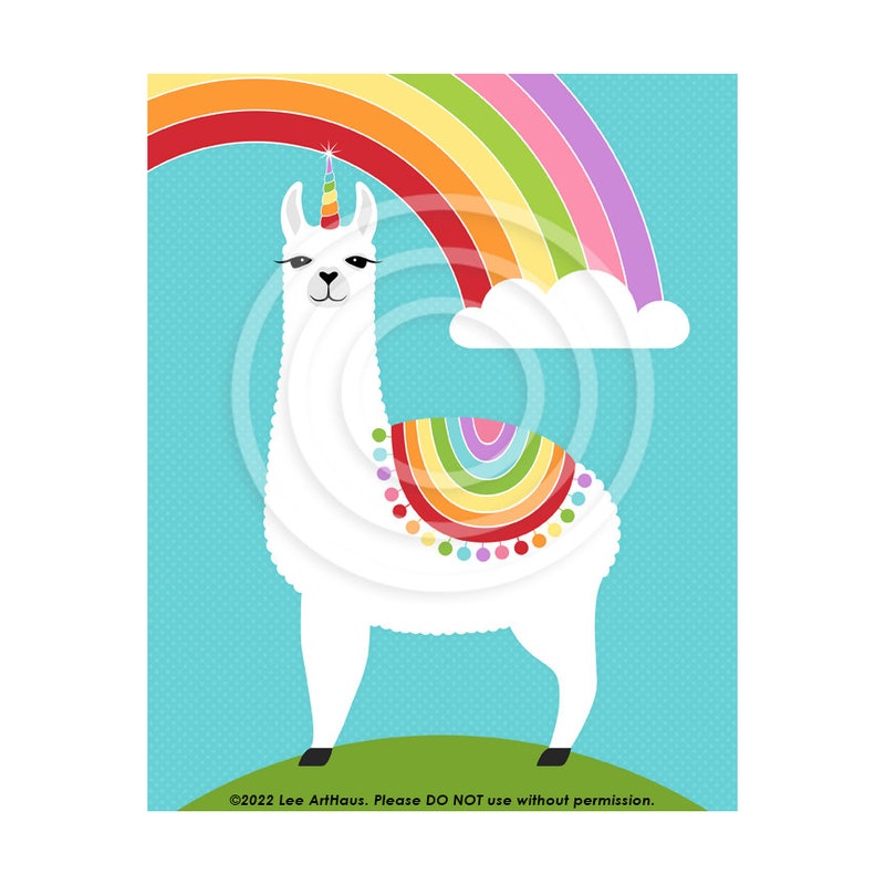 Unicorn Llama - Etsy