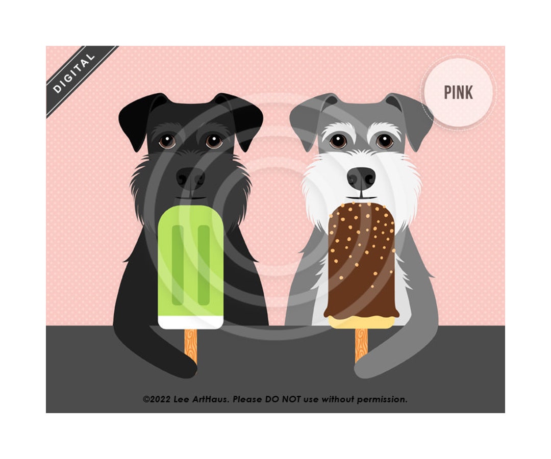 Dog Eating Popsicle