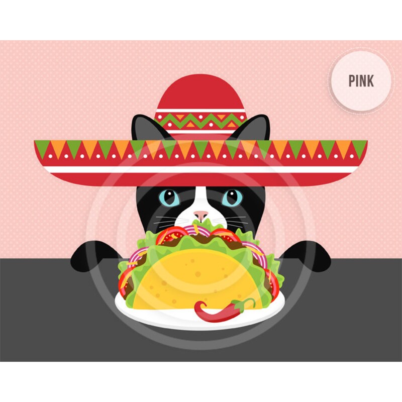 Taco Drawing - Etsy