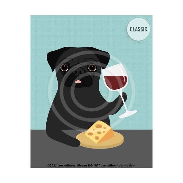 Pug Print - Etsy