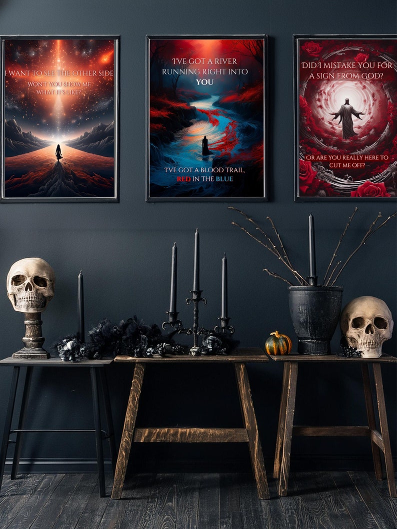 SET OF 3 / Digital Art Inspired by the Summoning by Sleep Token, Instant Digital Download, High ...