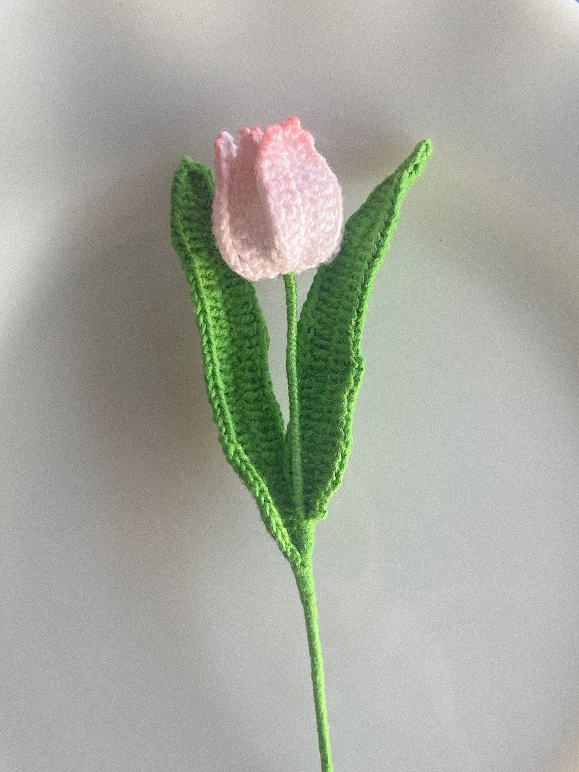 Crochet Tulip Premium Pattern, Photo Tutorial, Flower Decoration ...