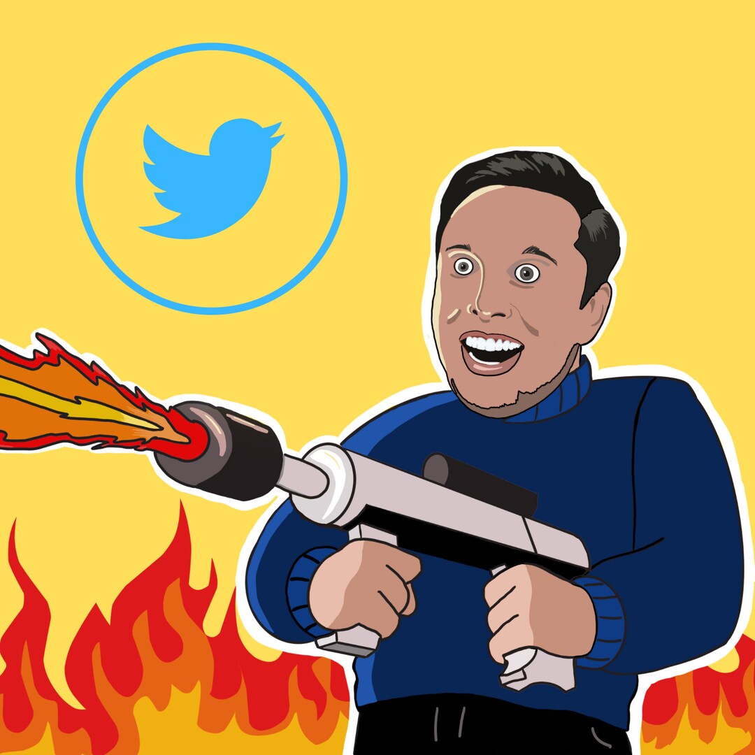 Elon Musk Flamethrower Sticker - Etsy