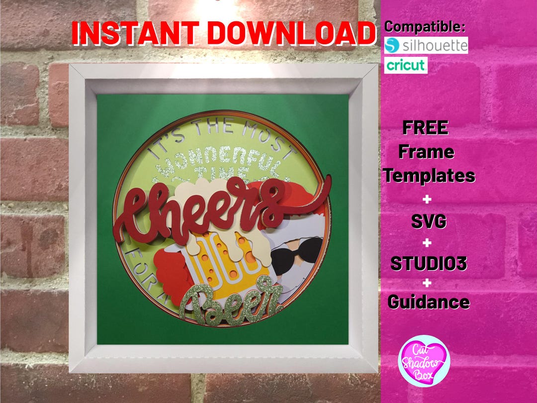 3D Funny Christmas Quote Shadow Box Svg Template, Sayings Layered ...