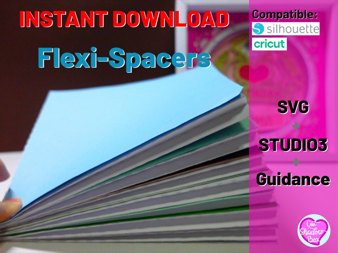 Flexi-spacers Template for Layered Shadow Box, Flexi Spacer Svg Cut ...