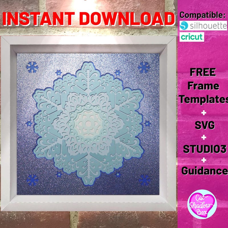 Snowflake Shadow Box - Etsy