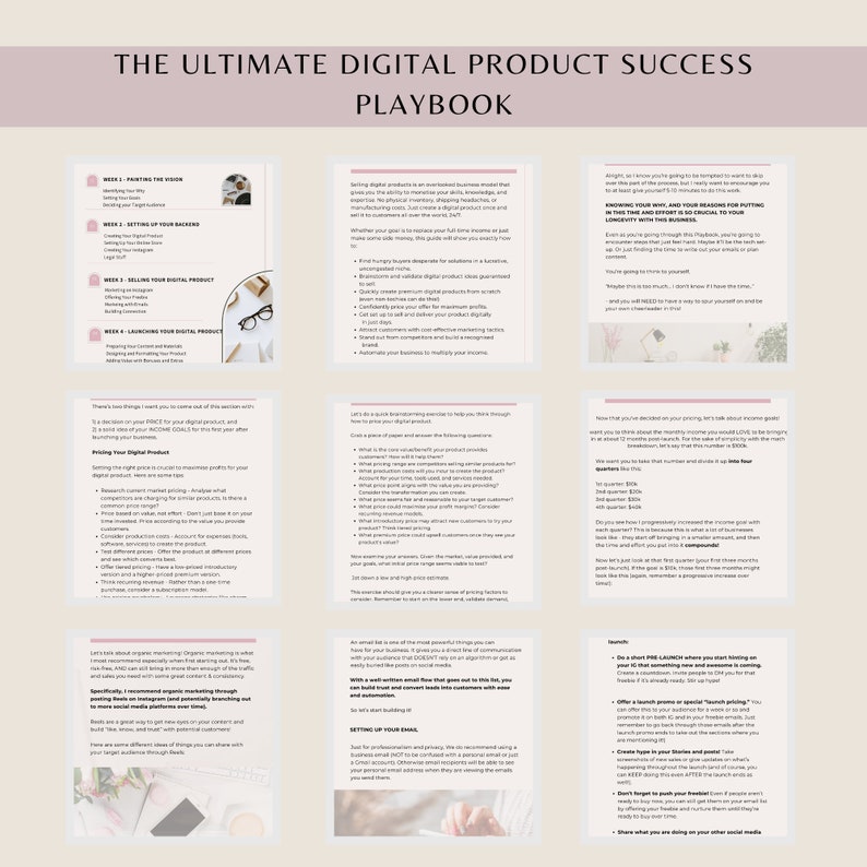 The Ultimate Digital Product Success Playbook | PLR Guide | Canva ...