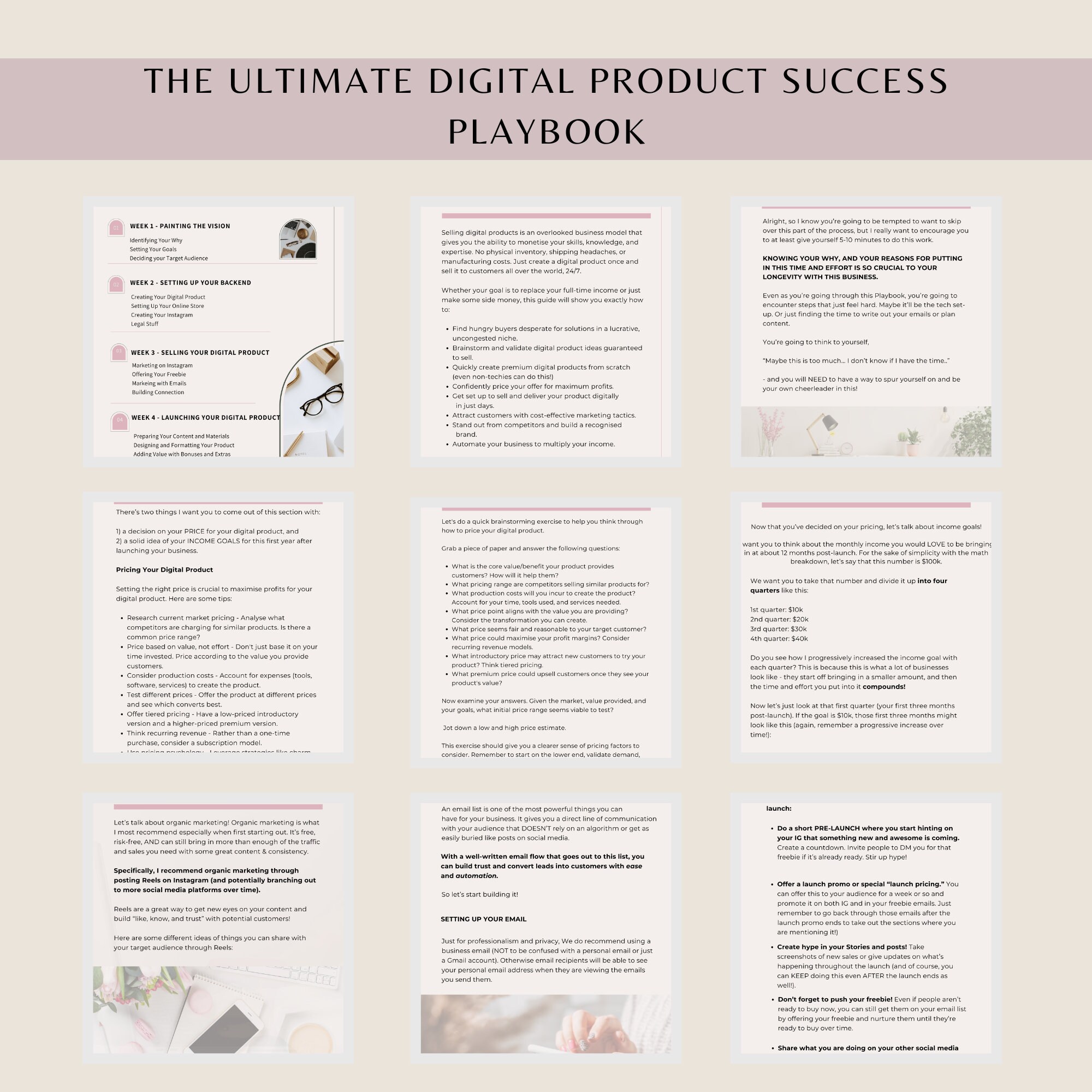 The Ultimate Digital Product Success Playbook | PLR Guide | Canva ...