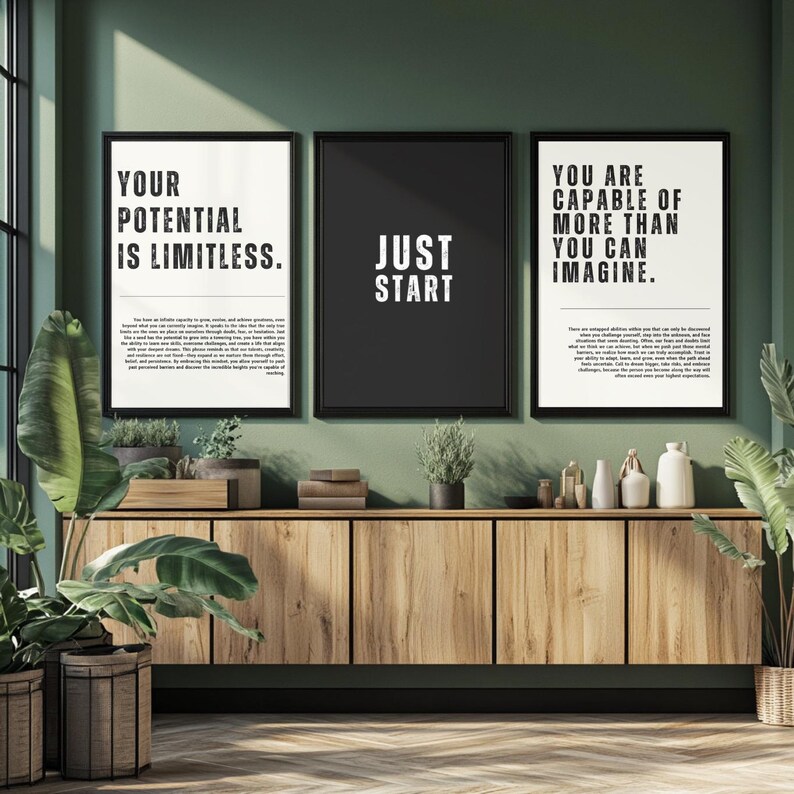 Motivational Printable Wall Art, Inspirational Quote Print, Office ...