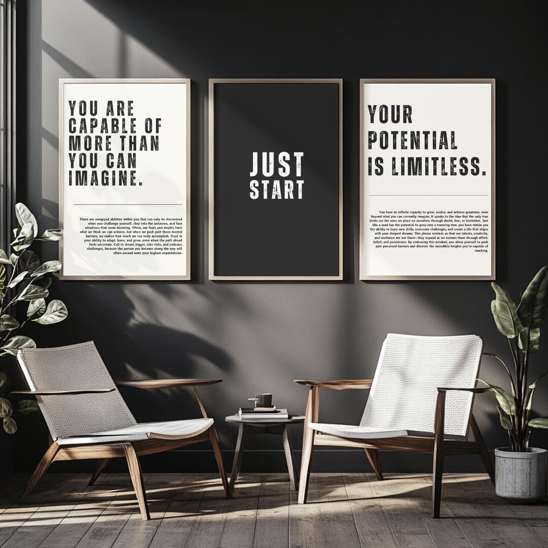 Motivational Printable Wall Art, Inspirational Quote Print, Office ...