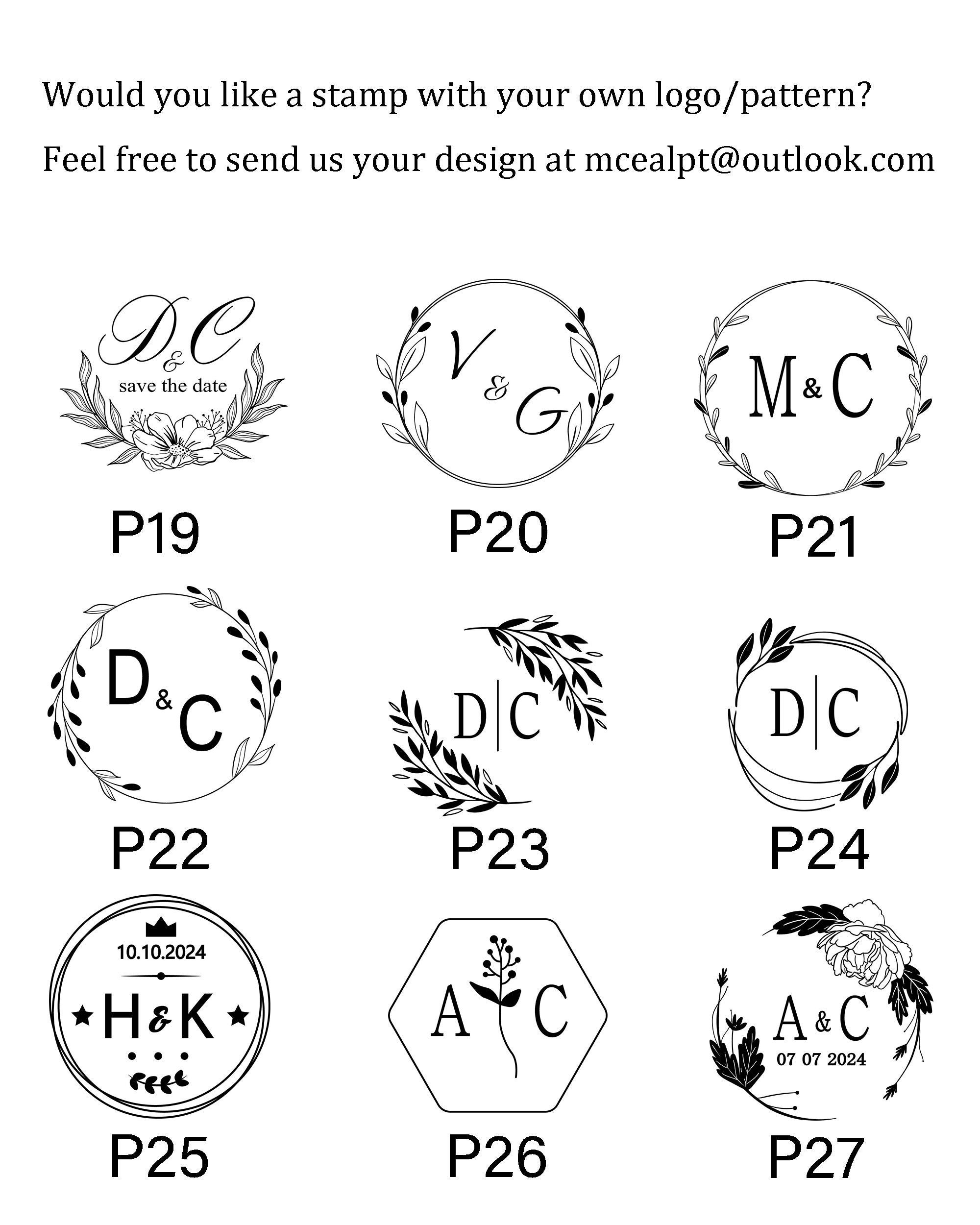 Personalized Logo Embosser Stamp Custom Embossing Stamp for Wedding ...