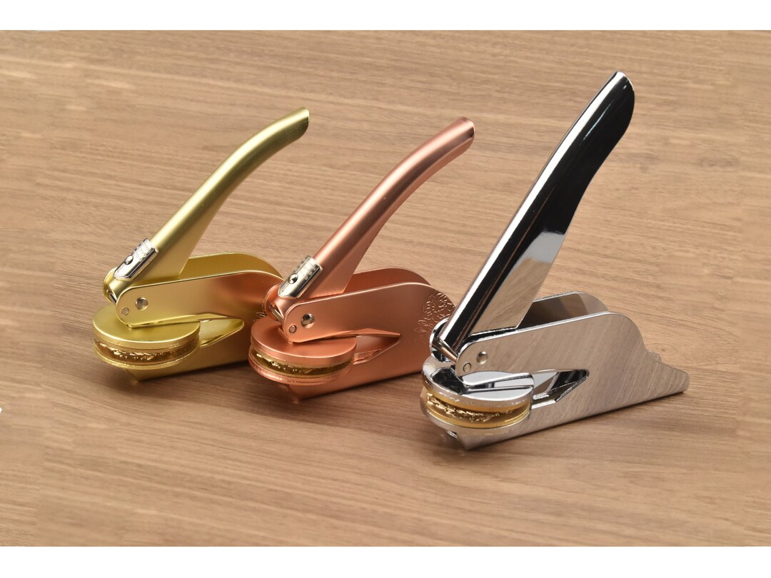 Personalized Logo Embosser Stamp Custom Embossing Stamp for Wedding ...