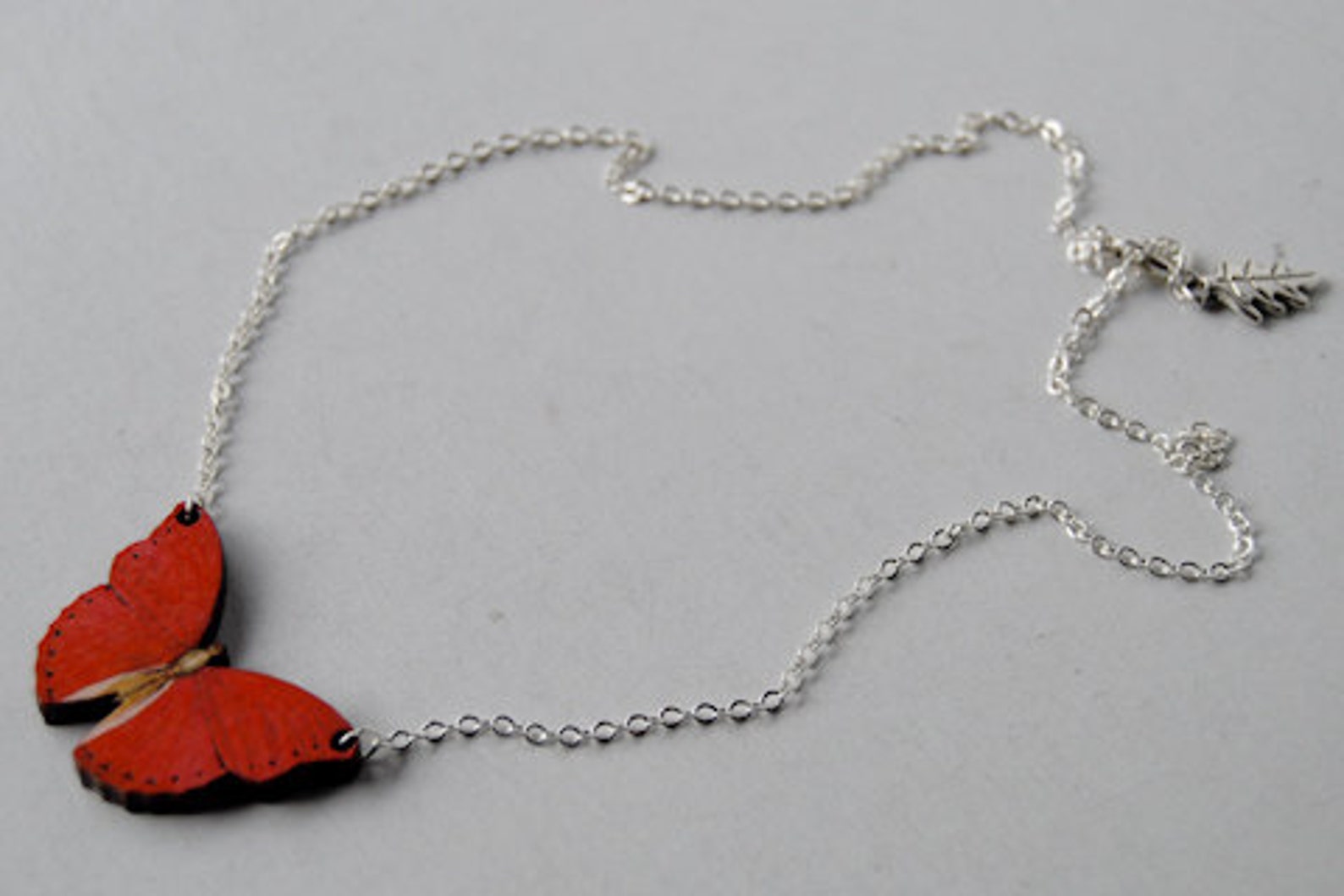 Red Glider Butterfly Necklace | Red Butterfly Necklace | Cute Butterfly ...