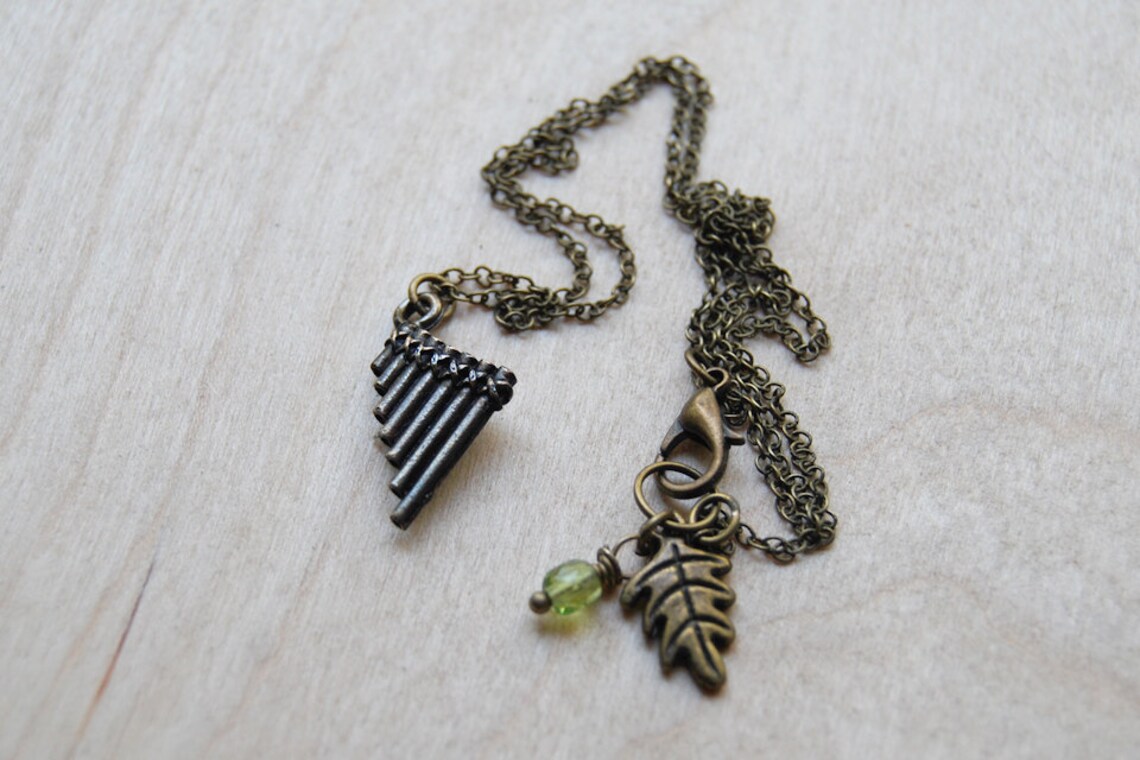 Peter Pan Flute Pipes Necklace | Cute Peter Pan Charm Necklace | Pan ...