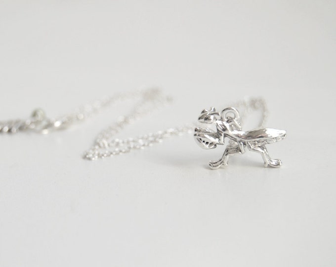 Praying Mantis Necklace Teeny Tiny Silver Praying Mantis Charm Necklace ...