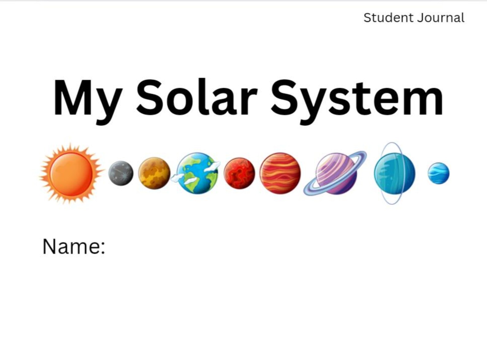 Solar System Mini Unit Study, Kids 6 Space Study Packet - Etsy