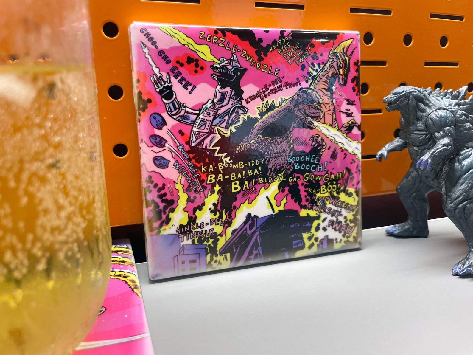 Godzilla Coaster Ceramic Tile Terror of Mechagodzilla - Etsy