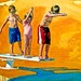 The Diving Lesson - Original Stillman Giclee on Stretched Canvas, 14 ...