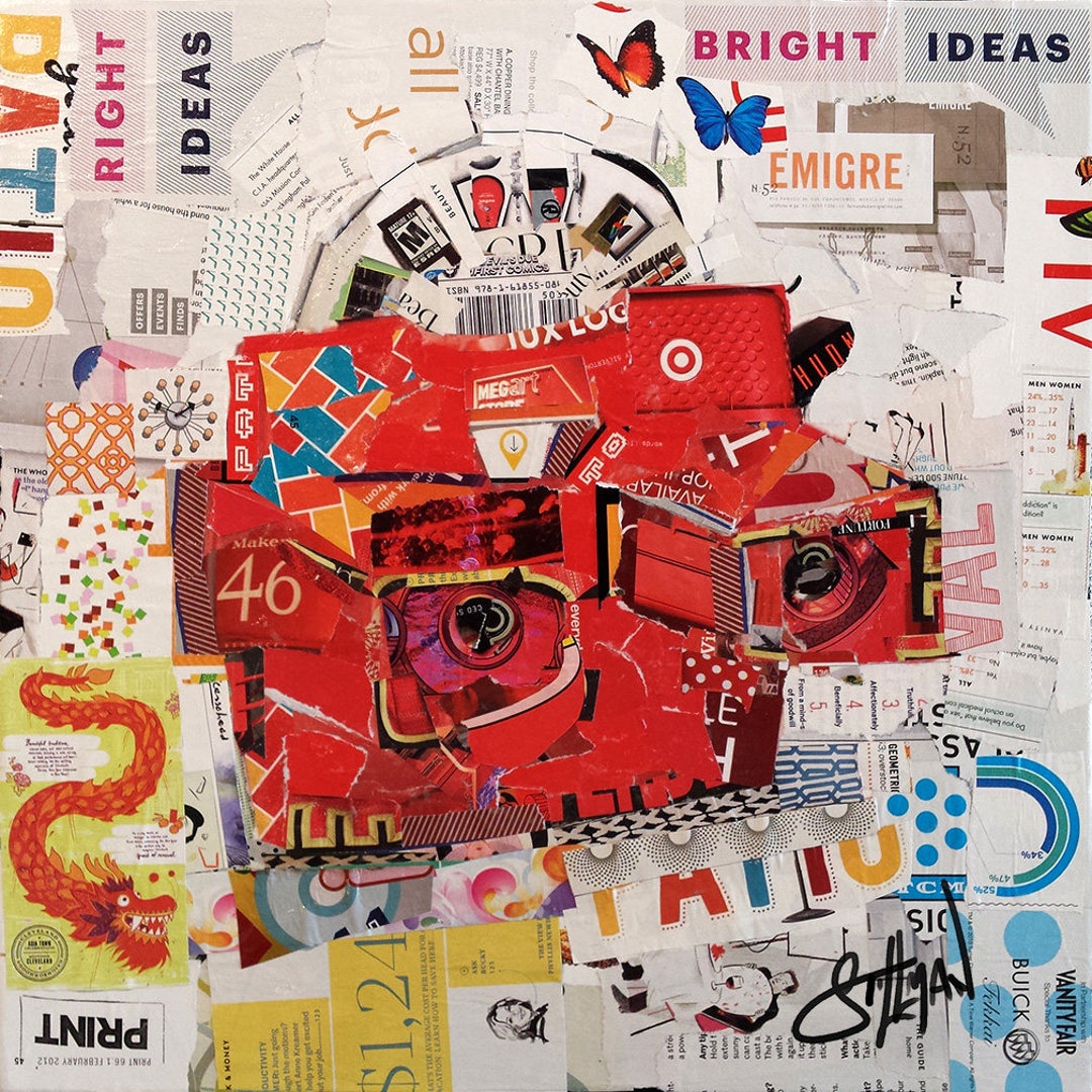 Original Collage Print on Archival Paper - "view Master #1" - Multiple ...