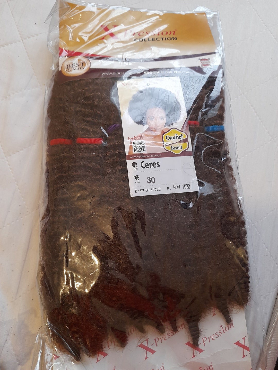 Expression Ceres Xpression Ceres Afro Marley Kinky Crochet Hair ...