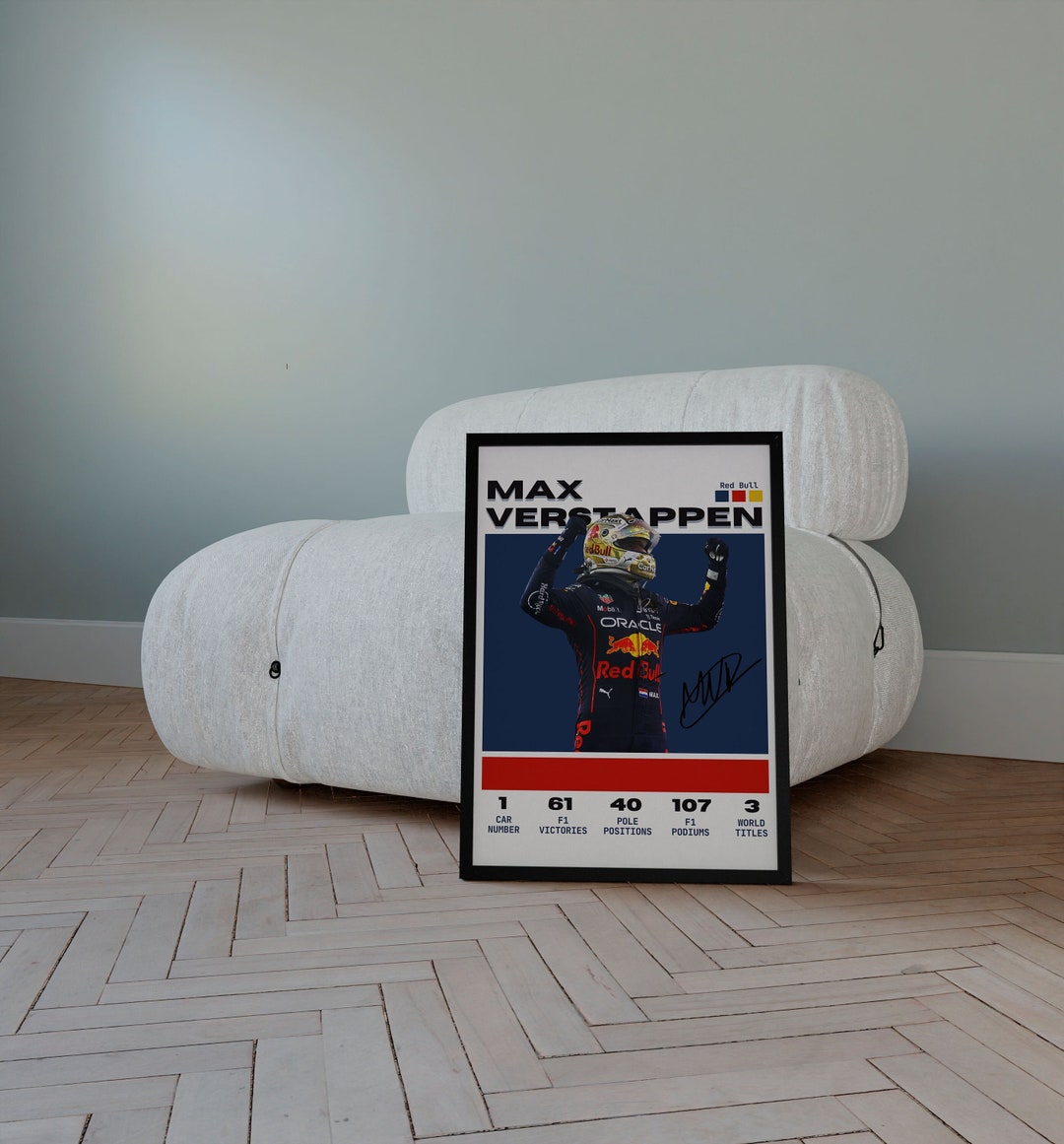Max Verstappen Poster Formula 1 Wall Art Max Verstappen Sim Racing ...