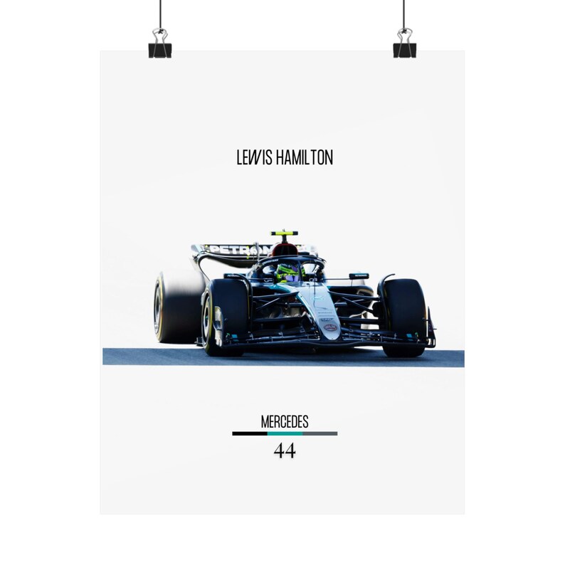 Lewis Hamilton Poster Formula 1 Wall Art Lewis Hamilton Sim Racing ...