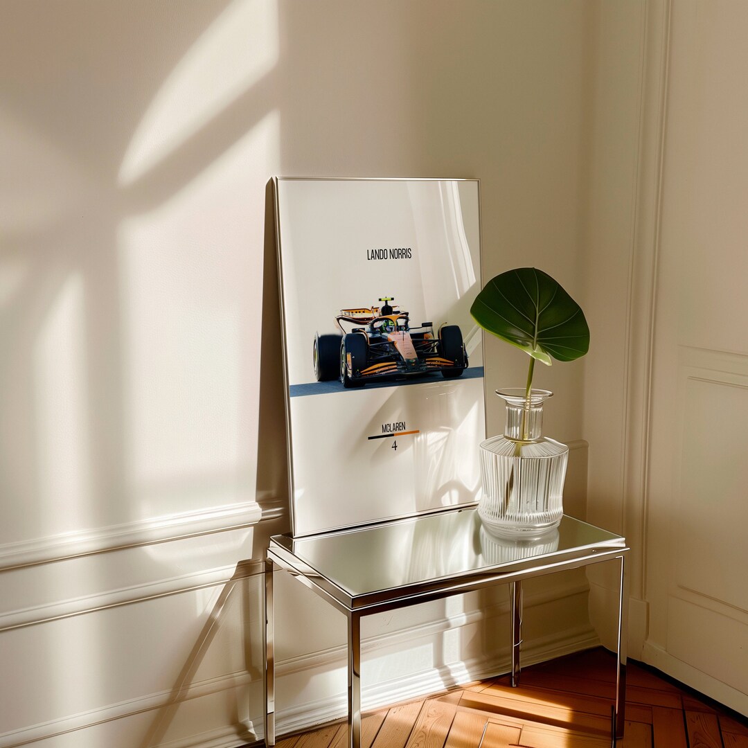 Lando Norris Poster Formula 1 Wall Art Lando Norris Sim Racing Decor F1 ...