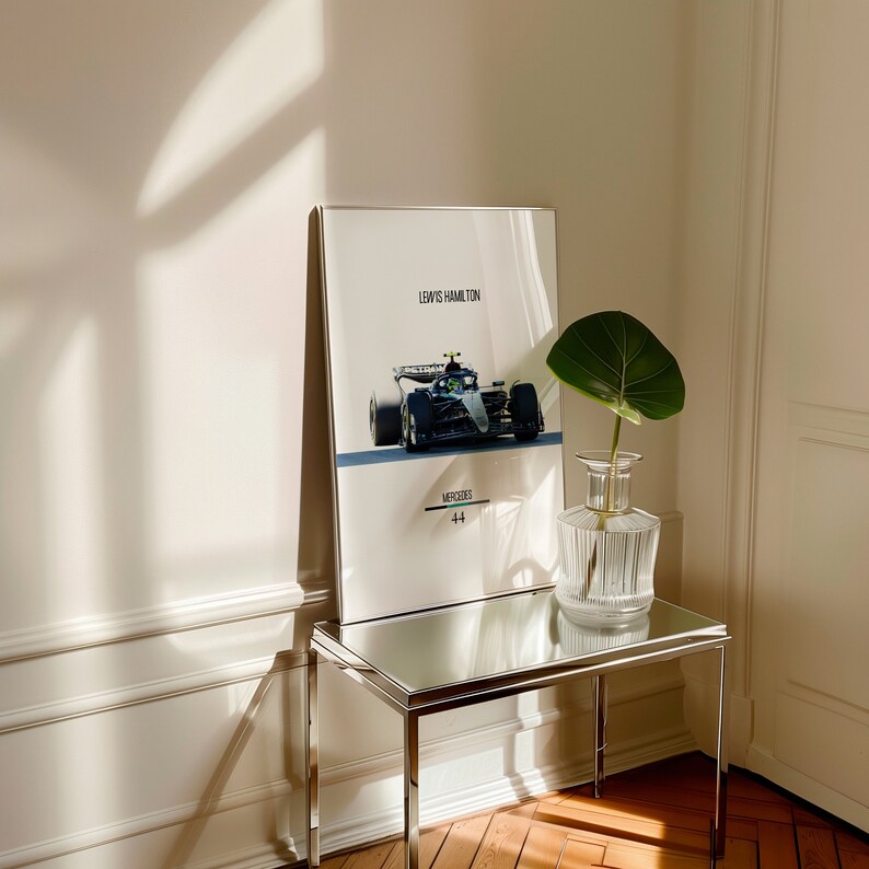 Lewis Hamilton Poster Formula 1 Wall Art Lewis Hamilton Sim Racing ...