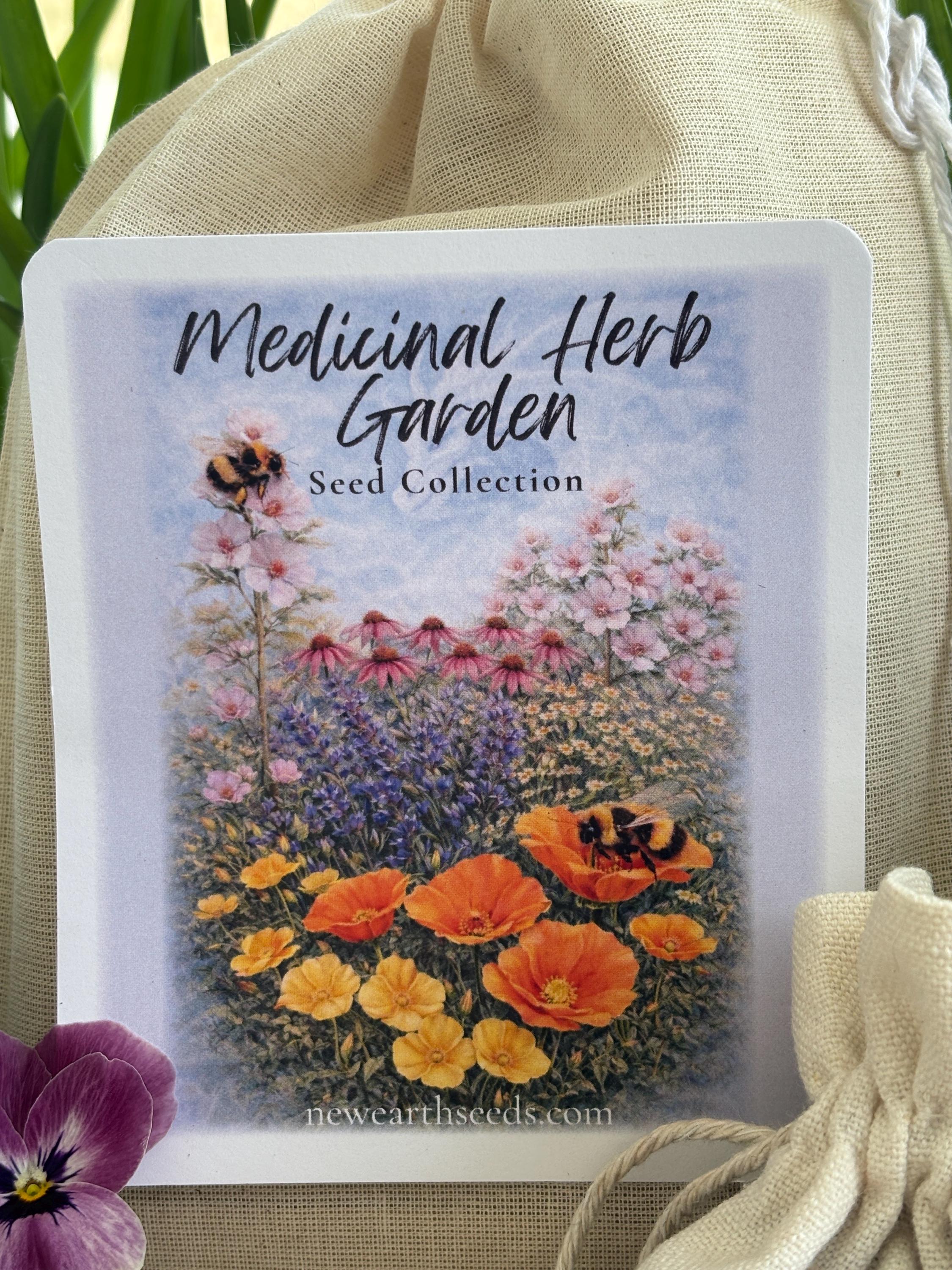 Medicinal Herb Seed Kit | 10 Heirloom Medicinal Herbs | Garden Gift ...