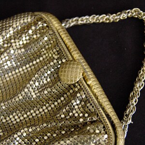 Vintage Gold Mesh Purse With Chain Handle - Etsy