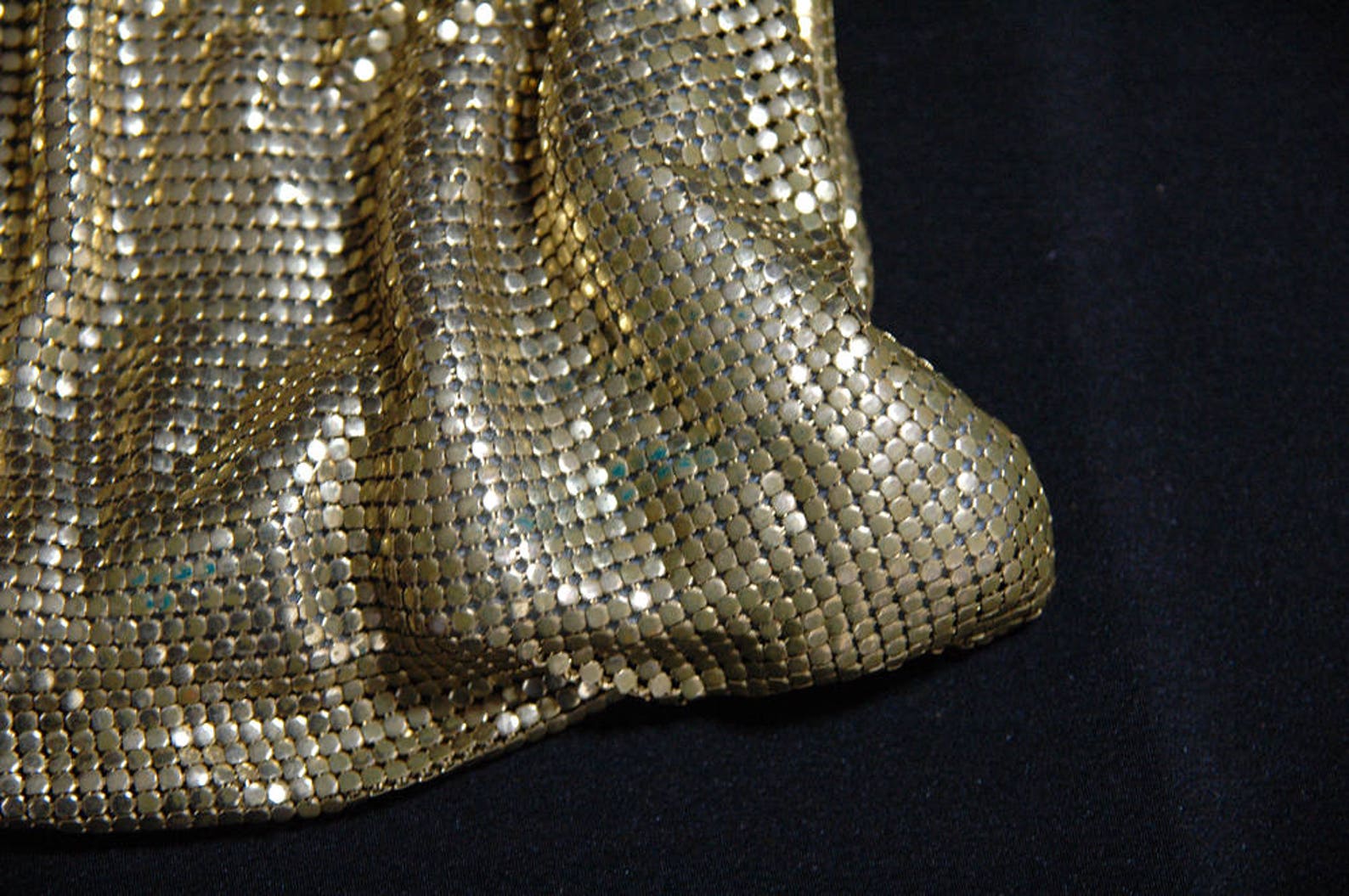 Vintage Gold Mesh Purse With Chain Handle - Etsy