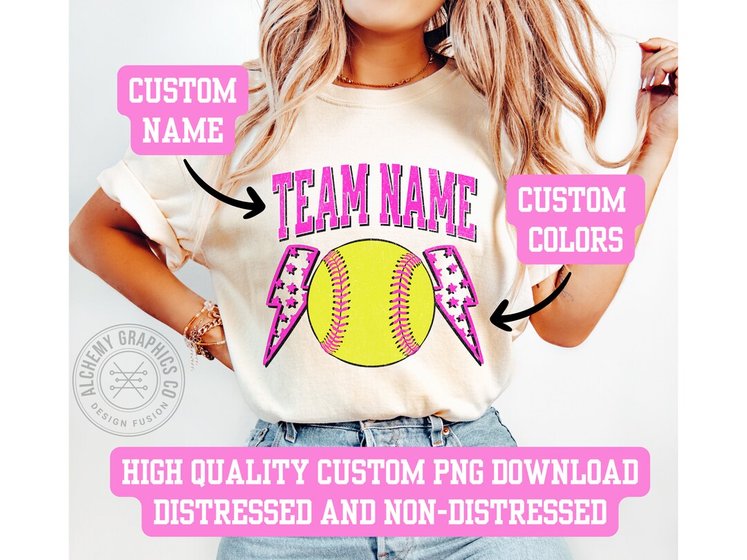 Custom Softball Team Name Png, School Softball Team Png, Softball Mom ...