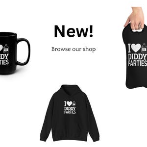 I Love Diddy Parties, T-shirt, A Slick Tribute to Wild Nights - Etsy