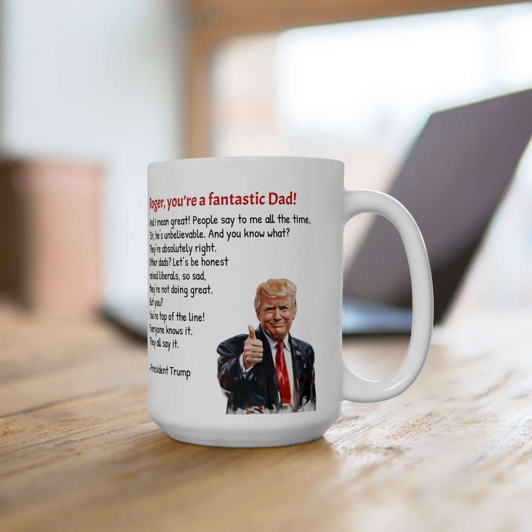 Personalized Trump Coffee Mug for Dad: Tremendous Gift - Etsy