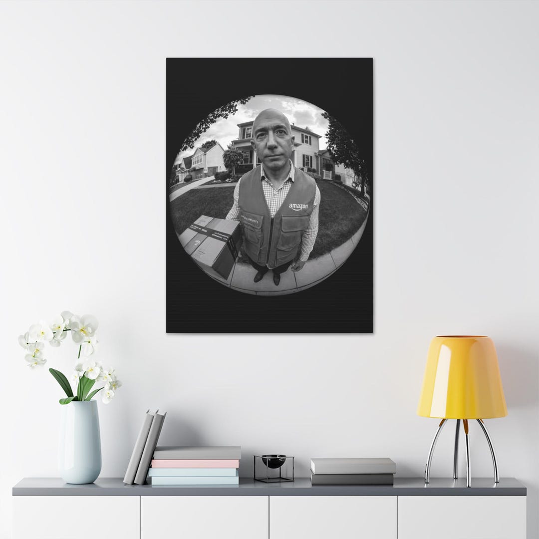 Jeff Bezos Amazon Delivery Canvas the Only Package That Comes With ...